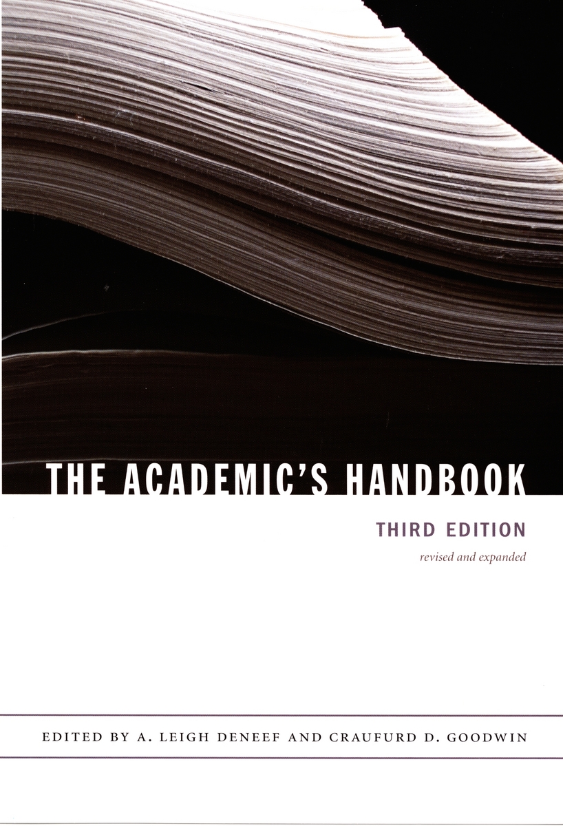 The Academic's Handbook (9780822338741): Craufurd D. Goodwin, A. Leigh ...