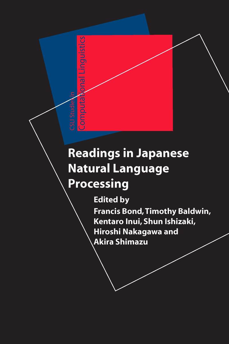 Readings in Japanese Natural Language Processing (9781575867533 ...