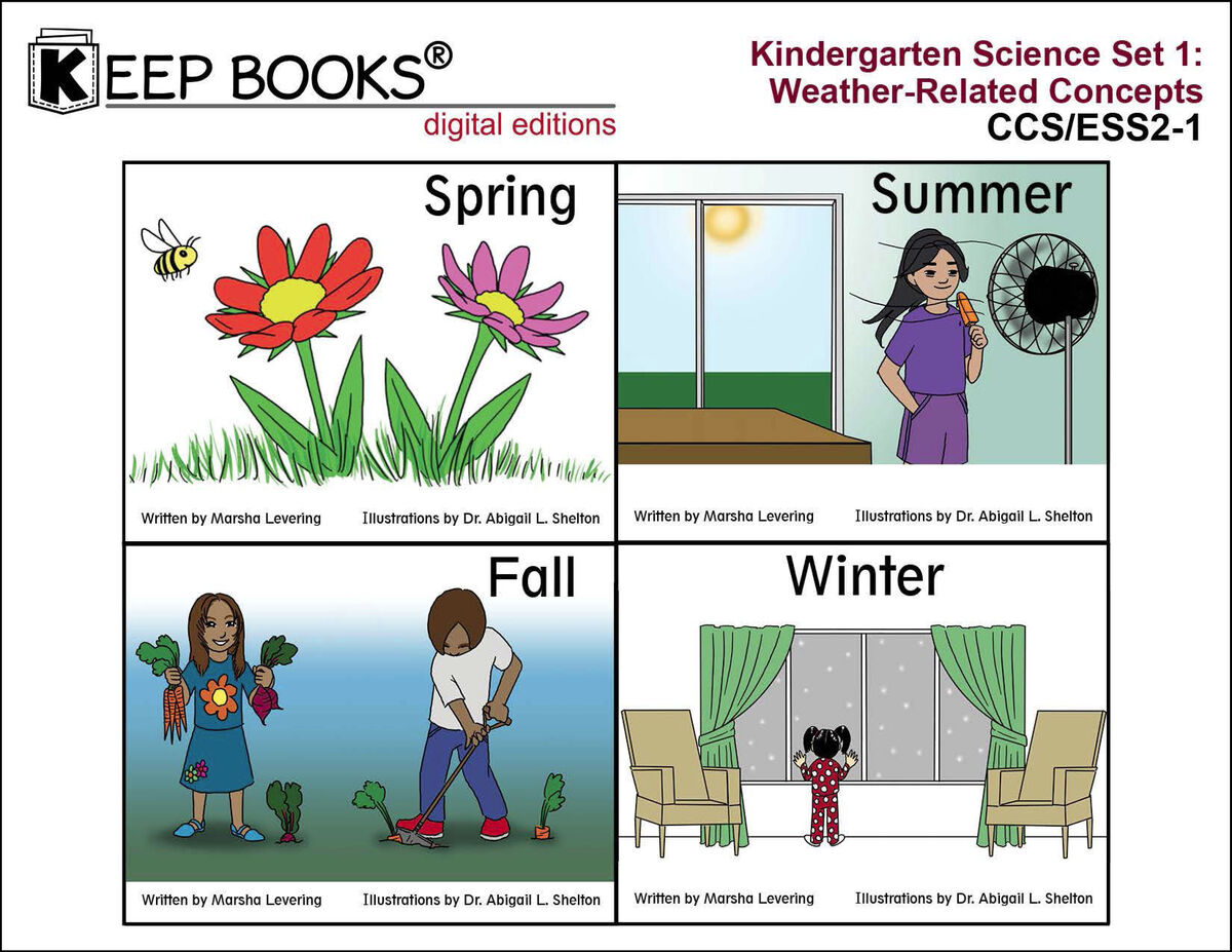 KEEP BOOKS Digital Editions Kindergarten Science Set 1: Weather-Related ...