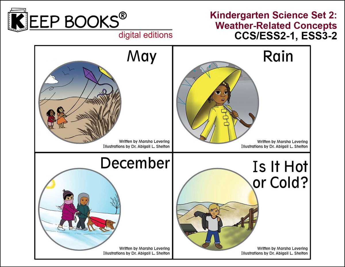 KEEP BOOKS Digital Editions Kindergarten Science Set 2: Weather-Related ...